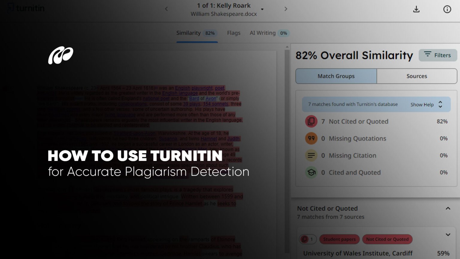 How to Use Turnitin for Accurate Plagiarism Detection